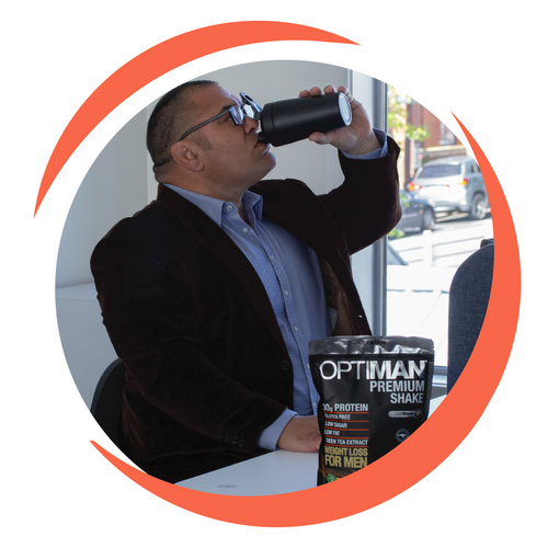 Optiman For Him Plant Based Shake Chocolate - 14 Meals | Optislim