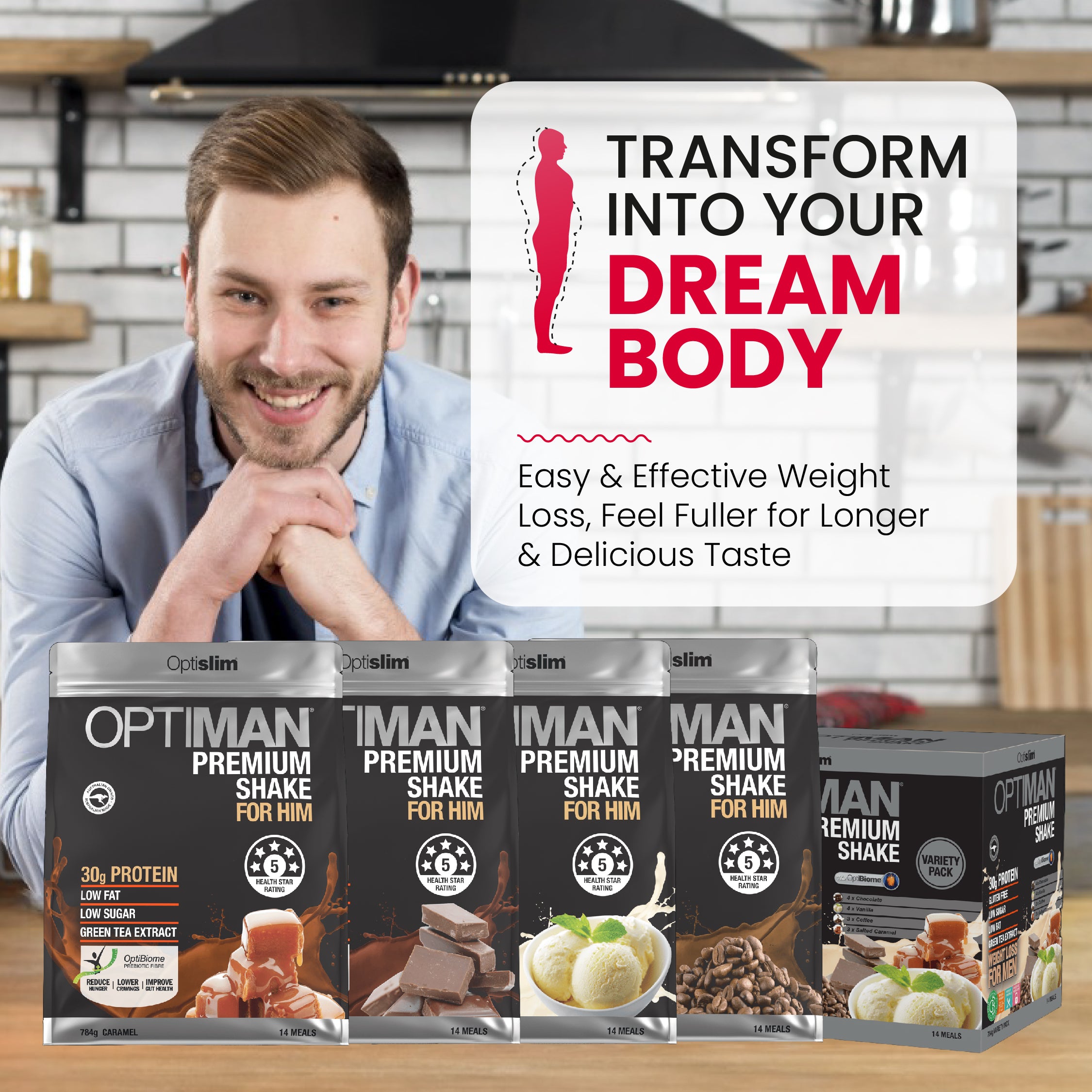 Buy 3 GET 1 FREE Optiman For Him Bundle | Optislim