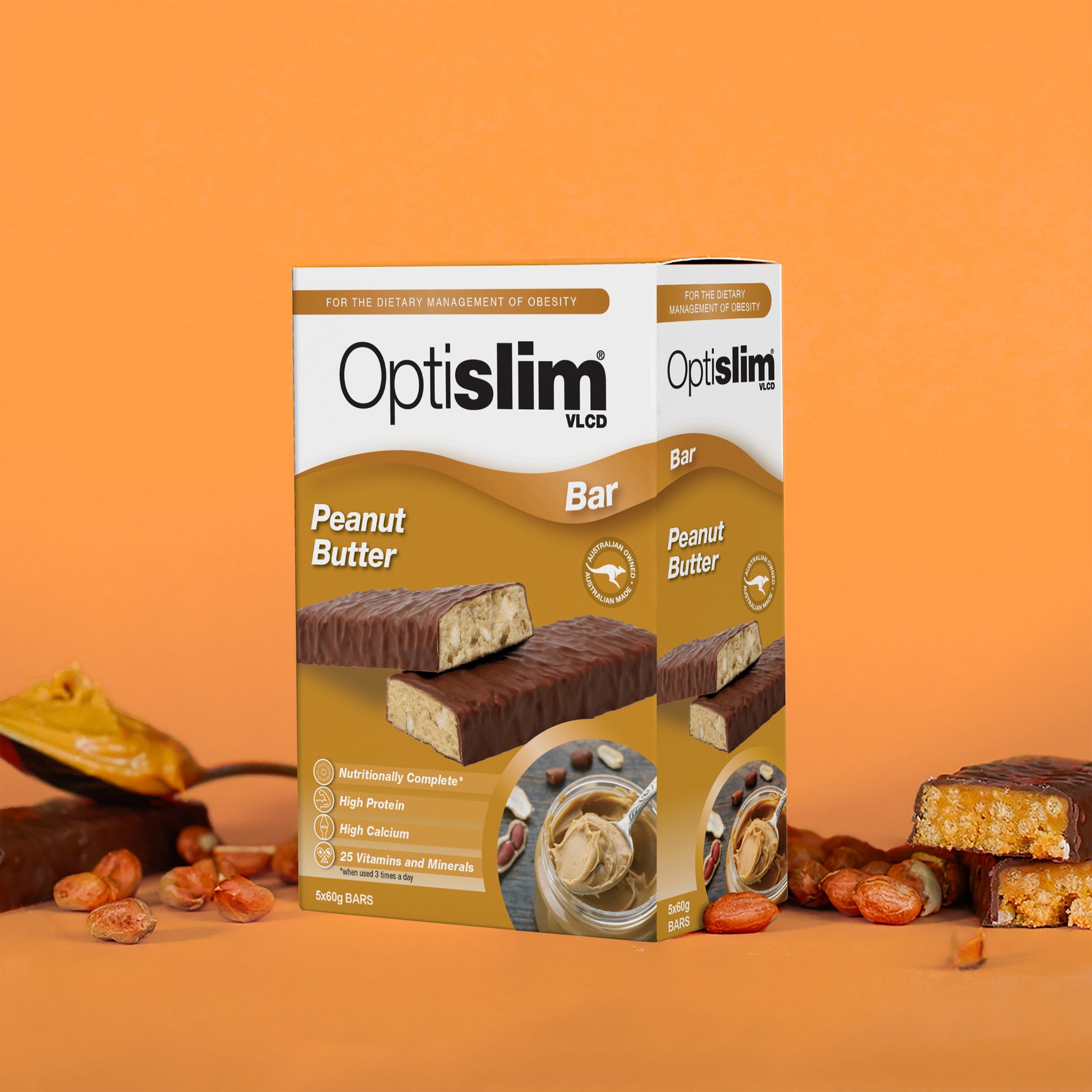 VLCD Bars Peanut Butter | Optislim