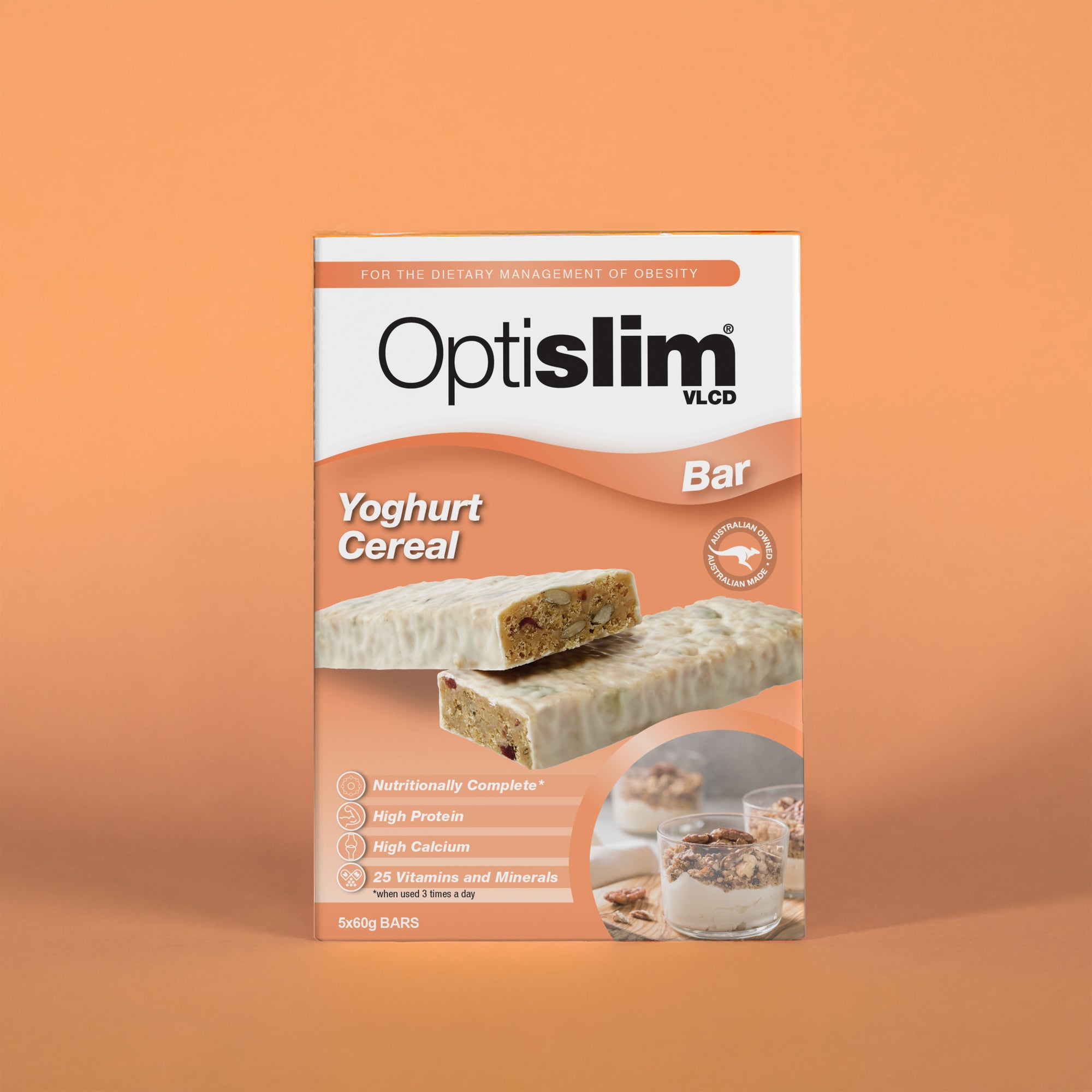 VLCD Bars Yoghurt Cereal - 5 Meals | Optislim