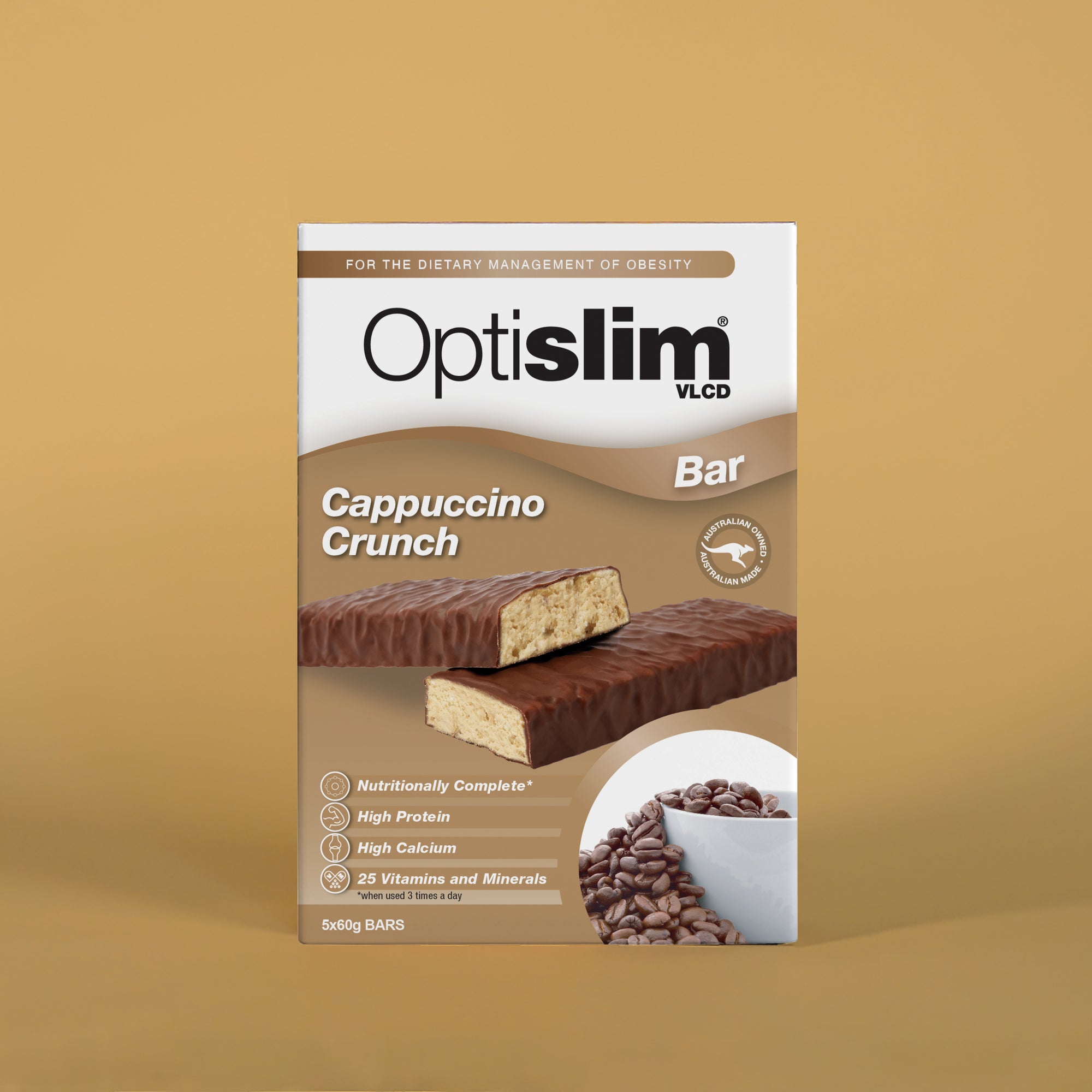 VLCD Bar Cappuccino Crunch - 5 Meals | Optislim