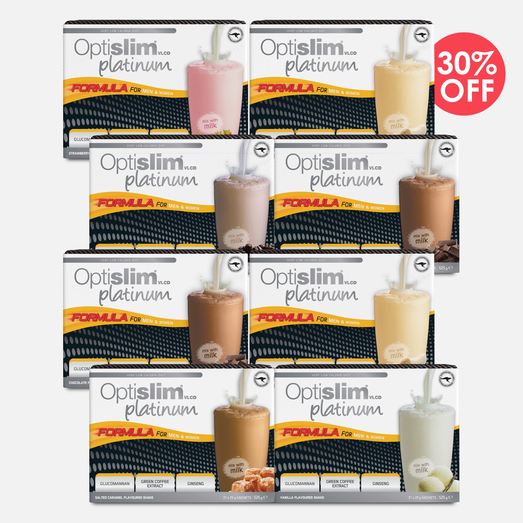 Commitment Bundle Platinum Shakes - 168 Meals | Optislim