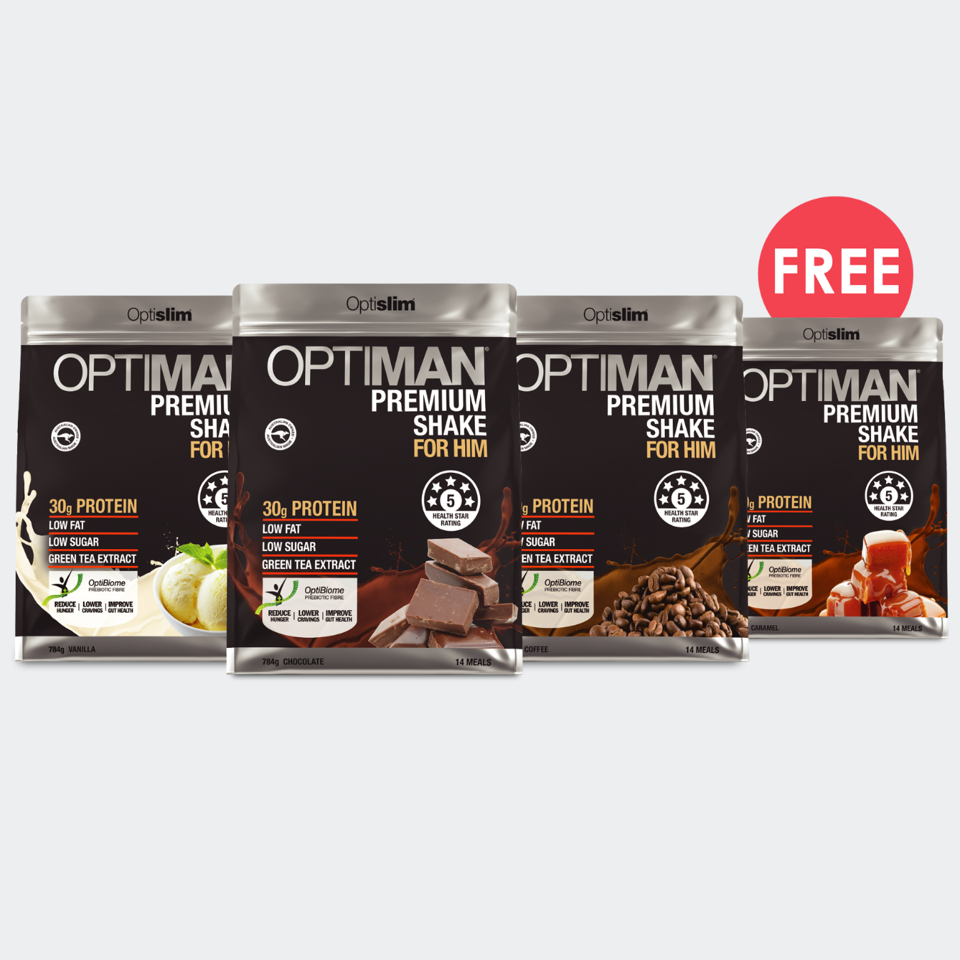 Buy 3 Get 1 FREE Optiman - 56 x 56g | Optislim