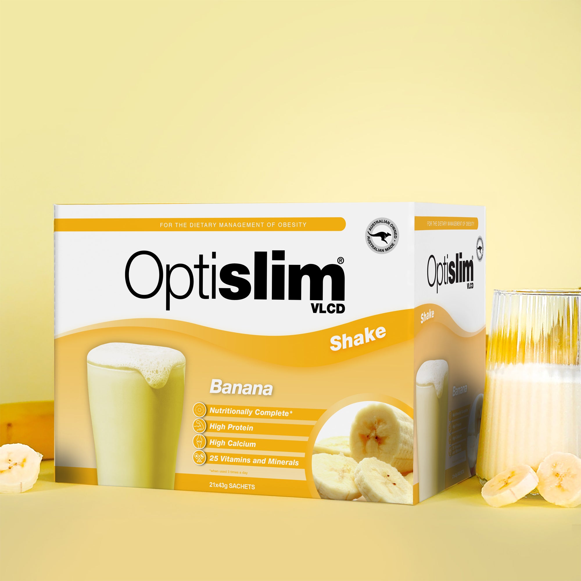 VLCD Classic Shake Banana - 21 Meals | Optislim