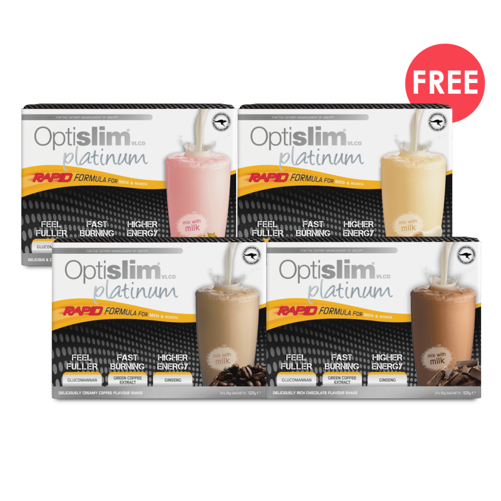 Buy 3 GET 1 FREE Platinum Bundle | Optislim