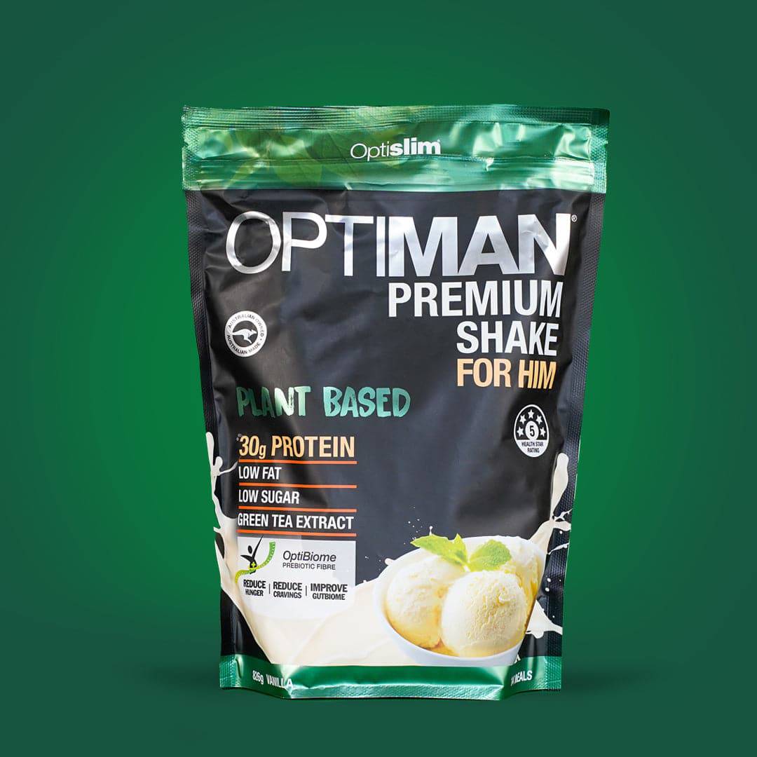 Optiman For Him - Plant Based Vanilla Shake | Optislim