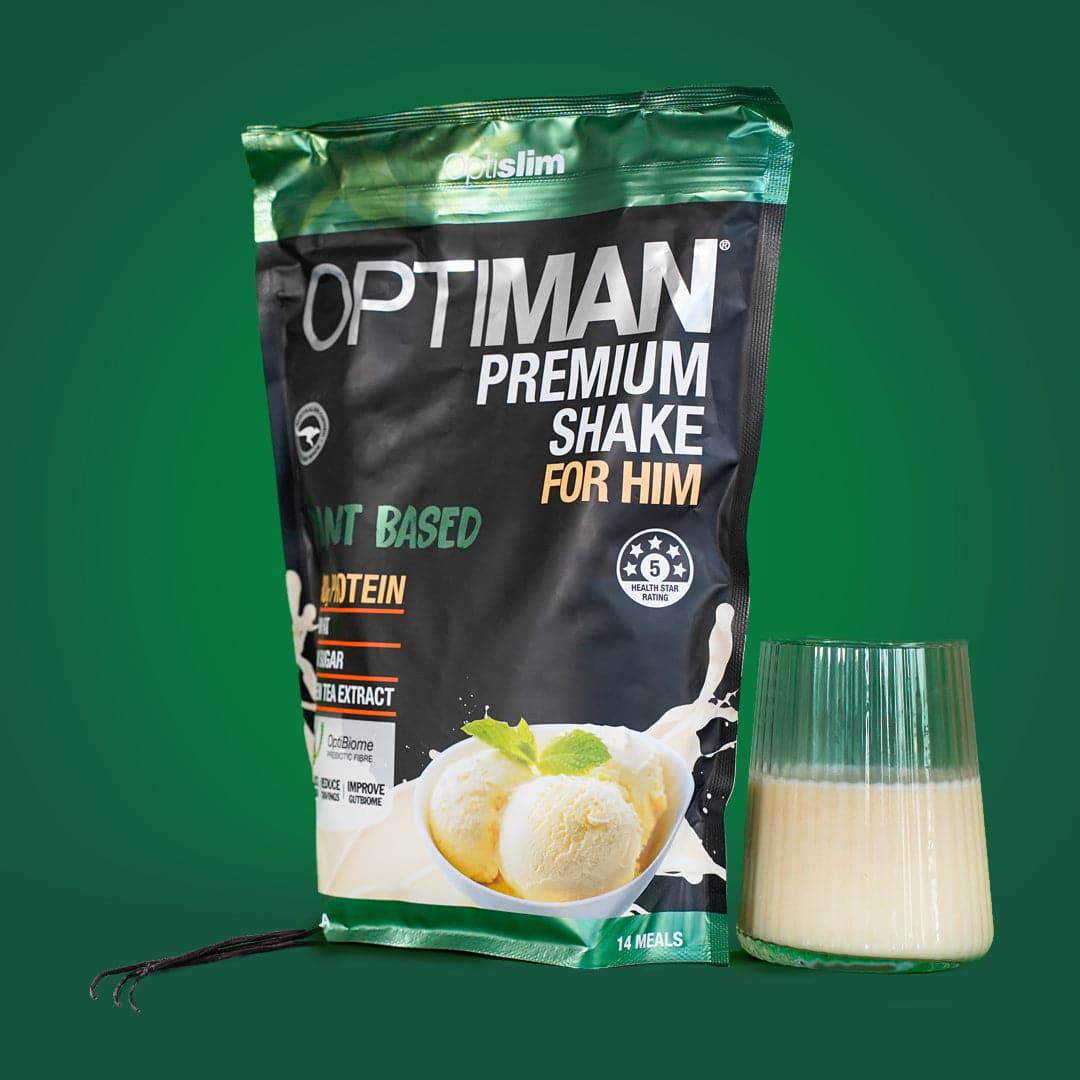 Optiman For Him - Plant Based Vanilla Shake | Optislim