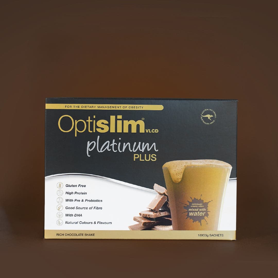 VLCD PLATINUM PLUS Shake Chocolate - 18 x 53g | Optislim